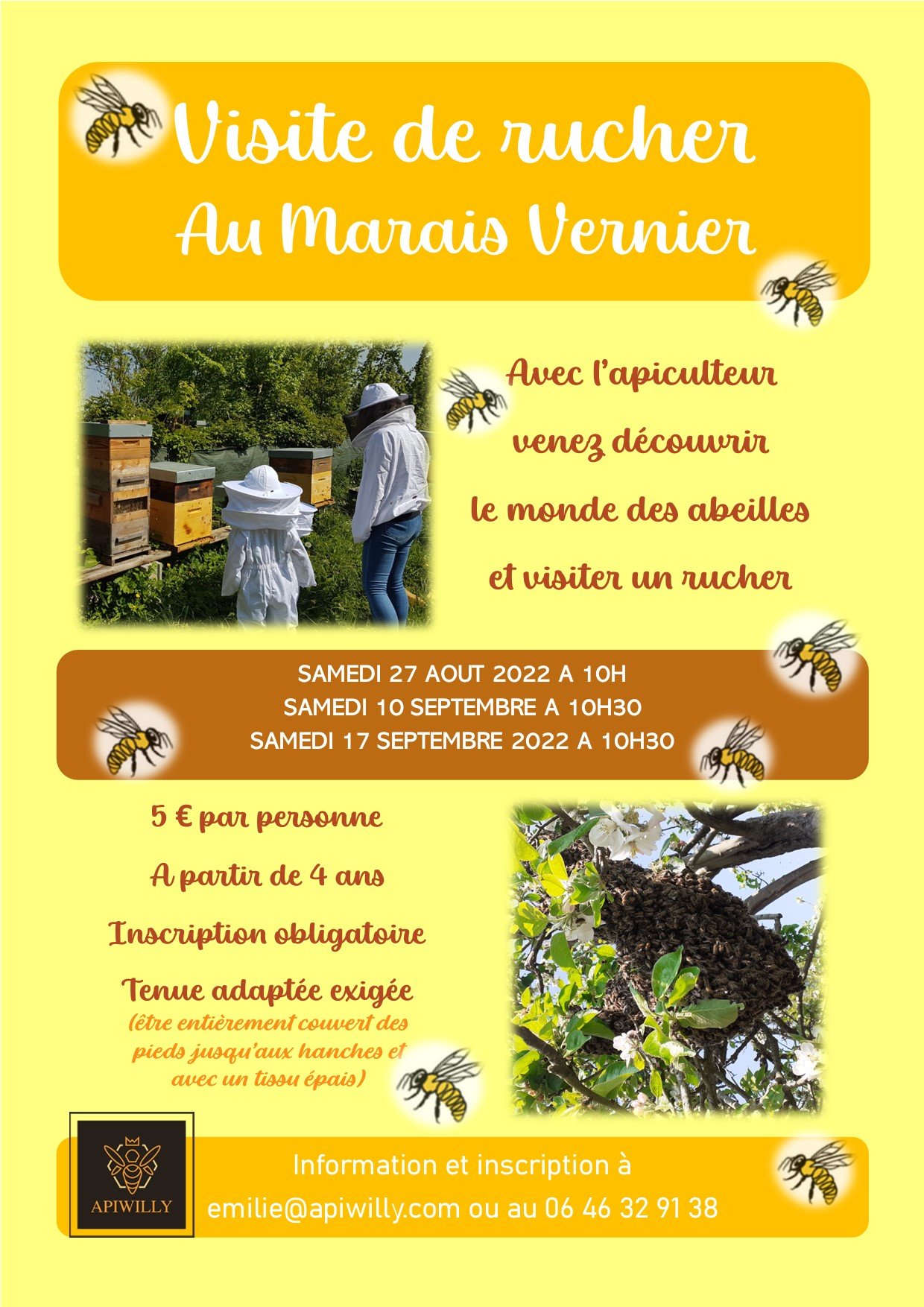 Visite de rucher au Marais-Vernier - Tourisme Pont-Audemer Val de Risle