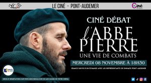 Ciné Débat "L’Abbé Pierre : Une vie de combats" à Pont-Audemer - Tourisme Pont-Audemer Val de Risle